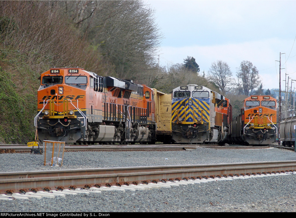 Northbound fleet at Bayside
